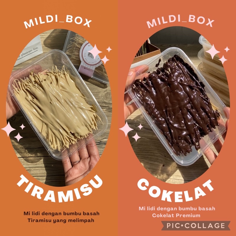 Jual Mildi_box bundling 2 (Cokelat dan Tiramisu) | Shopee Indonesia