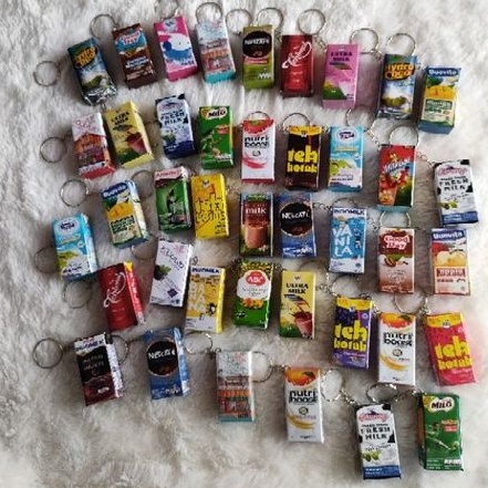 Jual Ganci miniatur minuman kotak harga per 100 pcs dan 50 pcs | Shopee ...