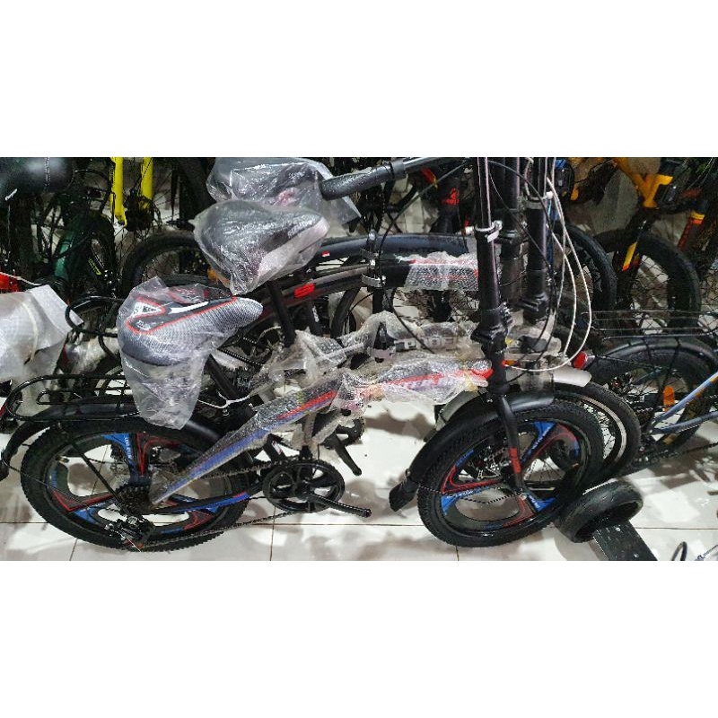 Jual Sepeda lipat 20 inch Interbike 7 speed Velg Racing Alloy | Shopee ...