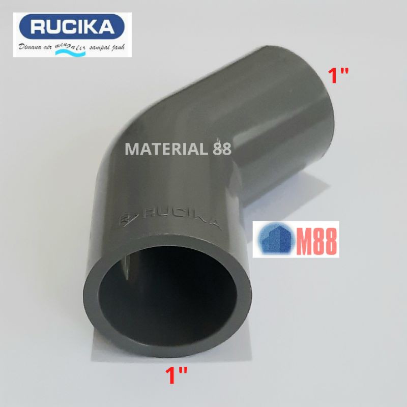 Jual Keni 45 derajat 1 inch AW RUCIKA Elbow Knee Knie Kni Pipa PVC | Shopee Indonesia