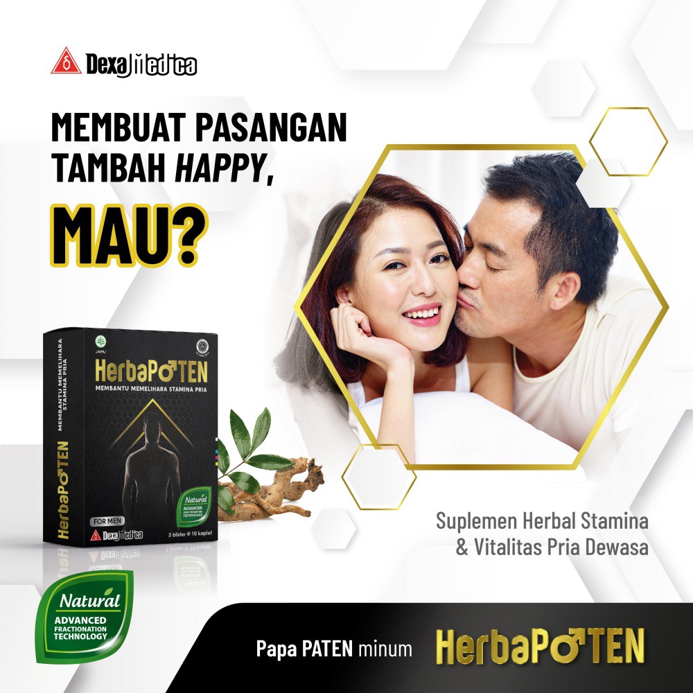 Jual Suplemen Stamina Vitalitas Pria Dewasa - HerbaPOTEN Box 30 Kapsul ...