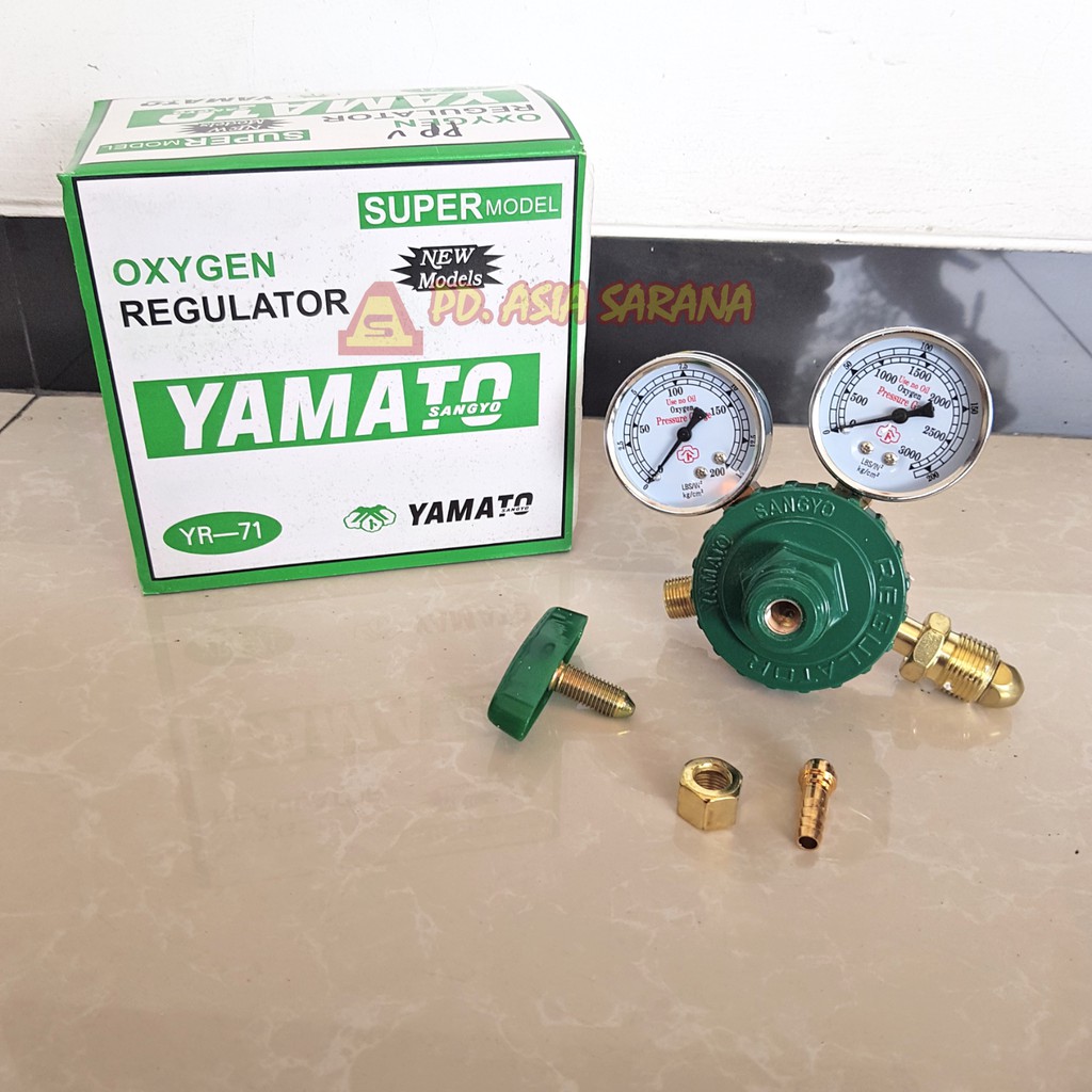 Jual Oxygen Regulator YR-71 Yamato Sangyo / Regulator Oksigen Tabung Las | Shopee Indonesia
