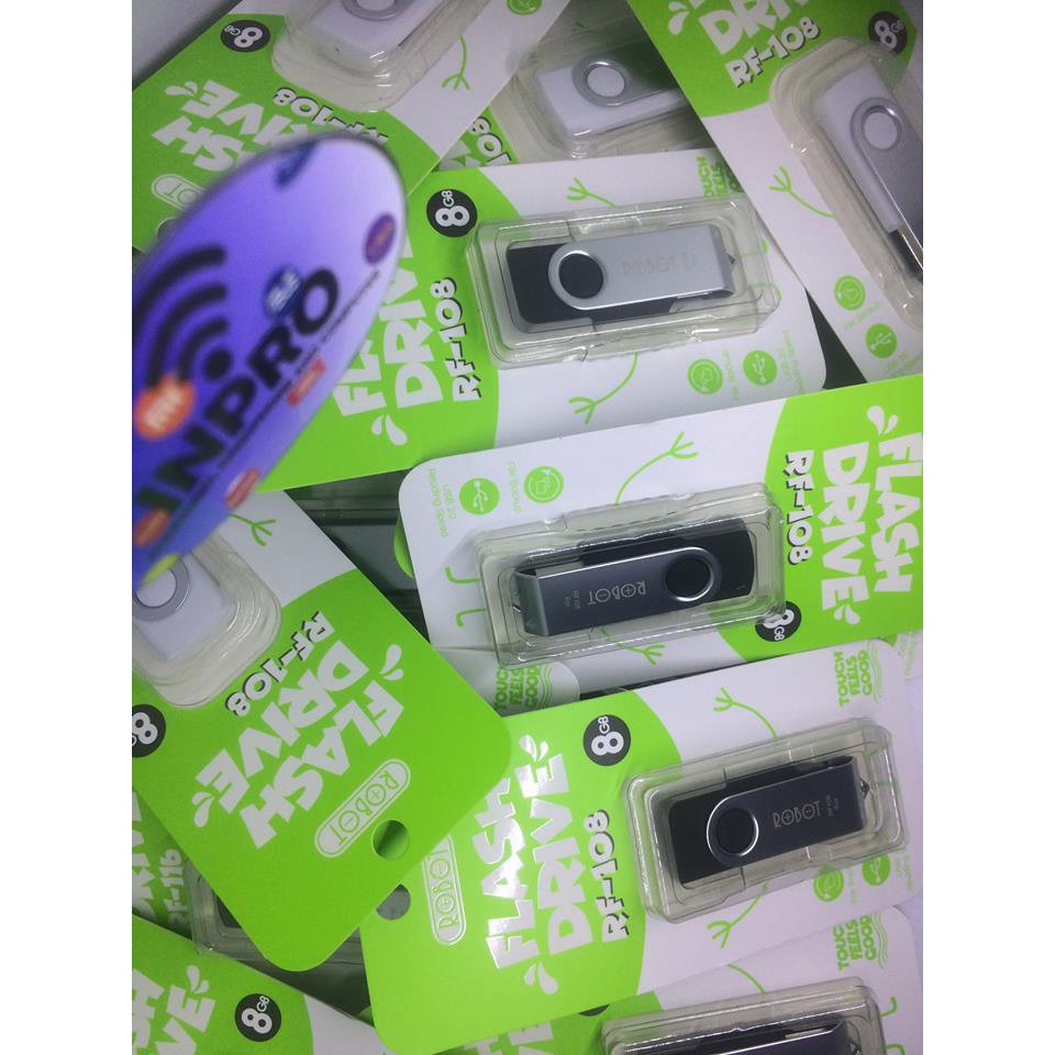 Jual FLASHDISK ROBOT RF108 8G (ORIGINAL PACKAGE) | Shopee Indonesia