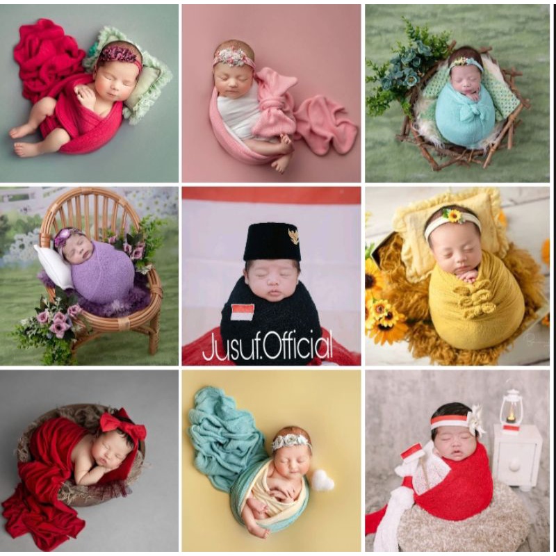 Jual Bedong rajut foto newborn selimut property foto bayi bedong lilit ...