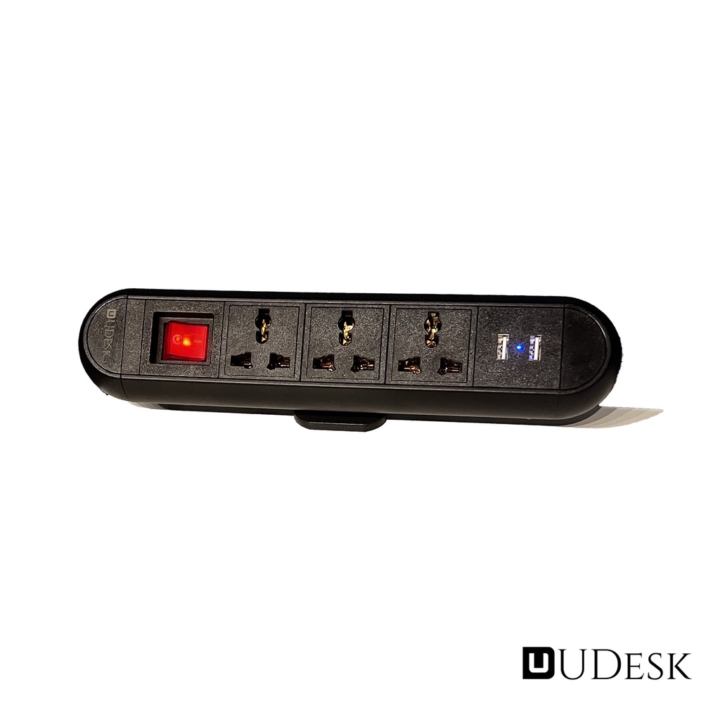 Jual UDESK Accessories - Clamp Power Socket Stop Kontak Meja (5 plugs) | Shopee Indonesia