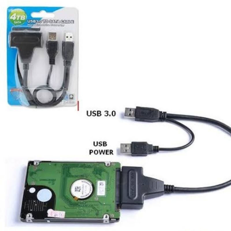 Jual KABEL SATA TO USB 3.0+SLOT ADAPTOR ORIGINAL HDD SSD | Shopee Indonesia