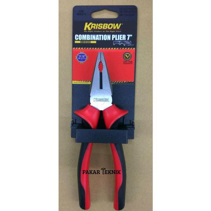 Jual TANG KOMBINASI MERAH / COMBINATION PLIER RED 7" KRISBOW | Shopee ...