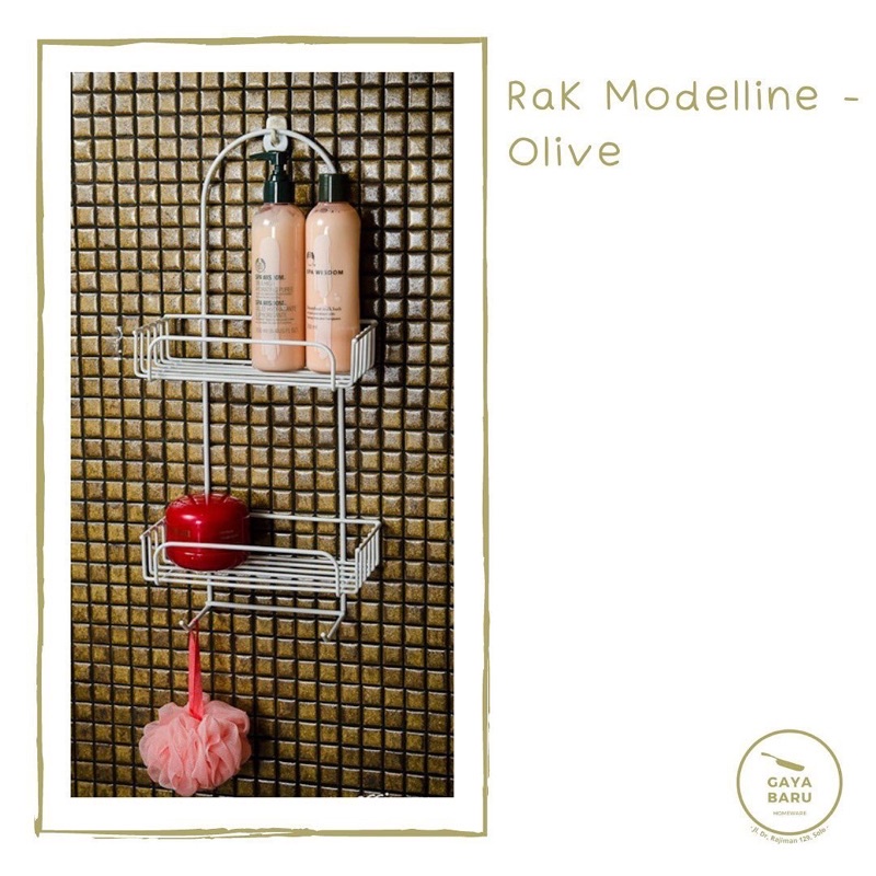Jual Rak Kamar Mandi Olive Modelline / Rak gantung / Rak serbaguna/ Rak ...
