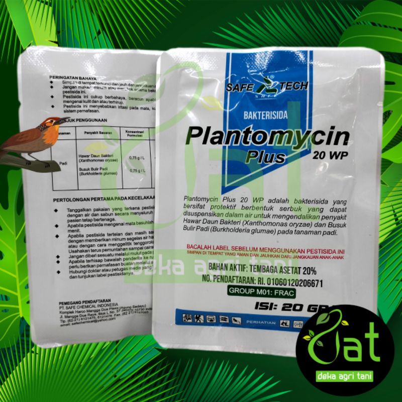 Jual BAKTERISIDA PLANTOMYCIN PLUS 20WP 20GRAM plantomycin | Shopee ...