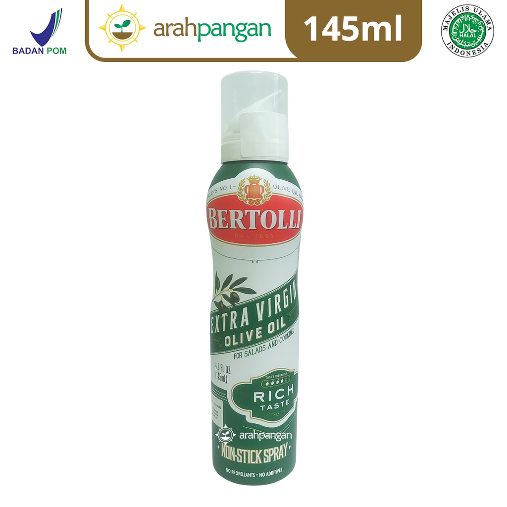 Jual Extra Virgin Olive Oil EVOO SPRAY Bertolli 145ml | Shopee Indonesia