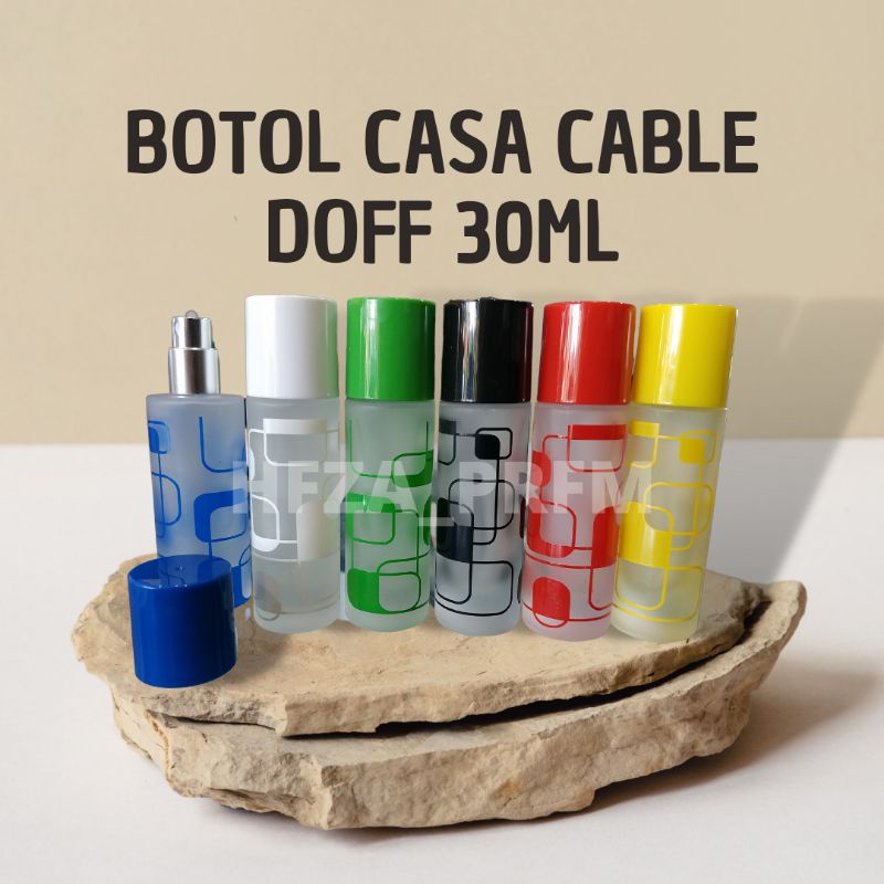 Jual botol kaca doff 30ml spray casa cable plastic colors | Shopee ...