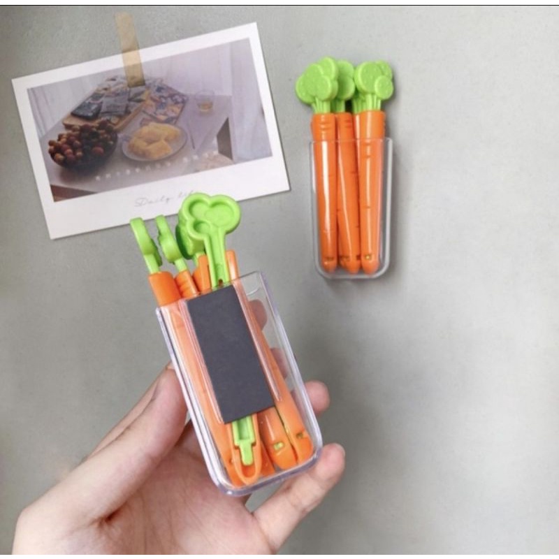 Jual d334 Klip Wortel Penjepit Makanan Klip Snack Food Sealing Clip ...