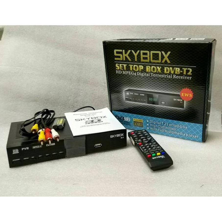 Jual RECIEVER SKYBOX H1 SET TOP BOX DEKODER TV DIGITAL FREE HDMI 2 ...