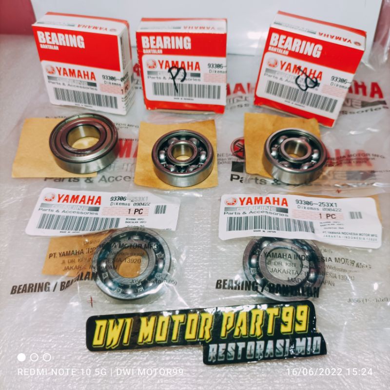 Jual LAKER BEARING RASIO SET MIO J MIO SOUL GT X RIDE 115 ORIGINAL ...