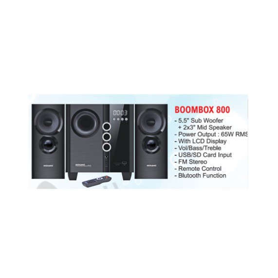Jual Speaker Minami boombox 800 MSM 2102 | Shopee Indonesia