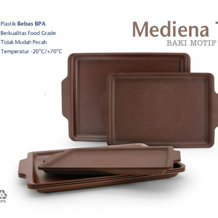 Jual Nampan Coklat Motif Kayu Nampan Segi Kotak Tebal Awet Kuat Tahan ...