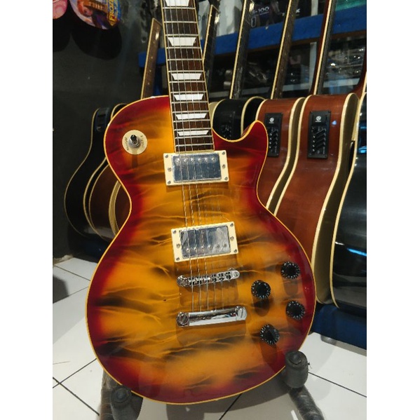 Jual GITAR ELEKTRIK GIBSON LESS PAUL SUNBRUSH | Shopee Indonesia