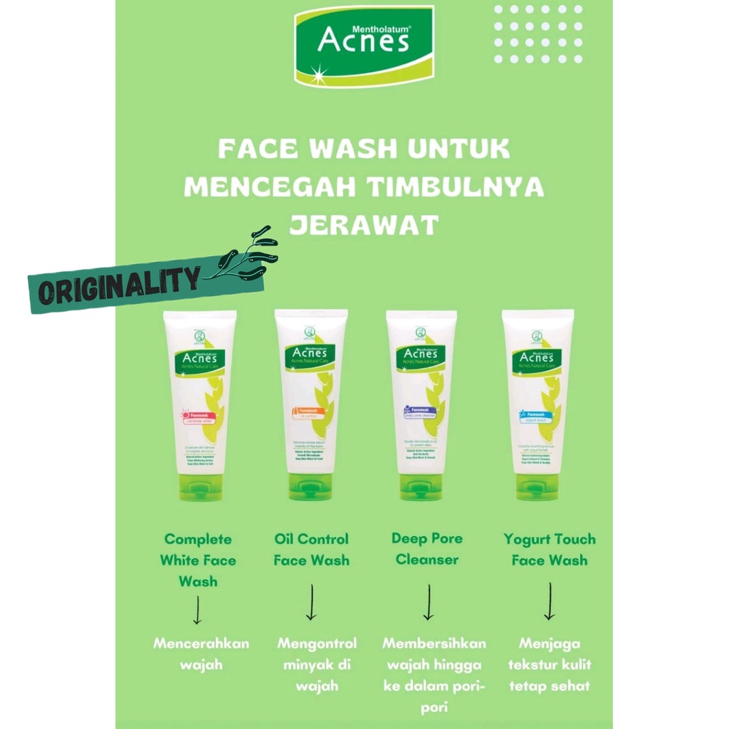 Jual [ originality ] ACNES FACE WASH SERIES 50GR / SABUN CUCI MUKA ...