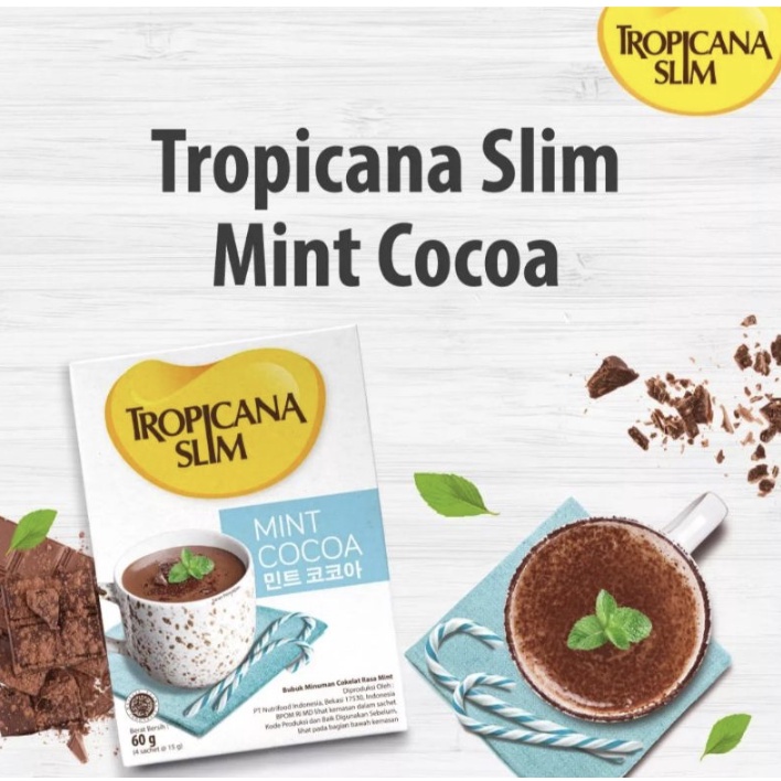 Jual Tropicana Slim Mint Cocoa - Minuman Cokelat Mint Nikmat Tanpa Gula ...