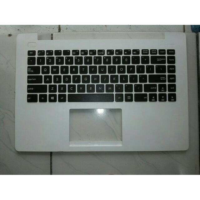 Jual Keyboard laptop asus x453 with frame putih | Shopee Indonesia