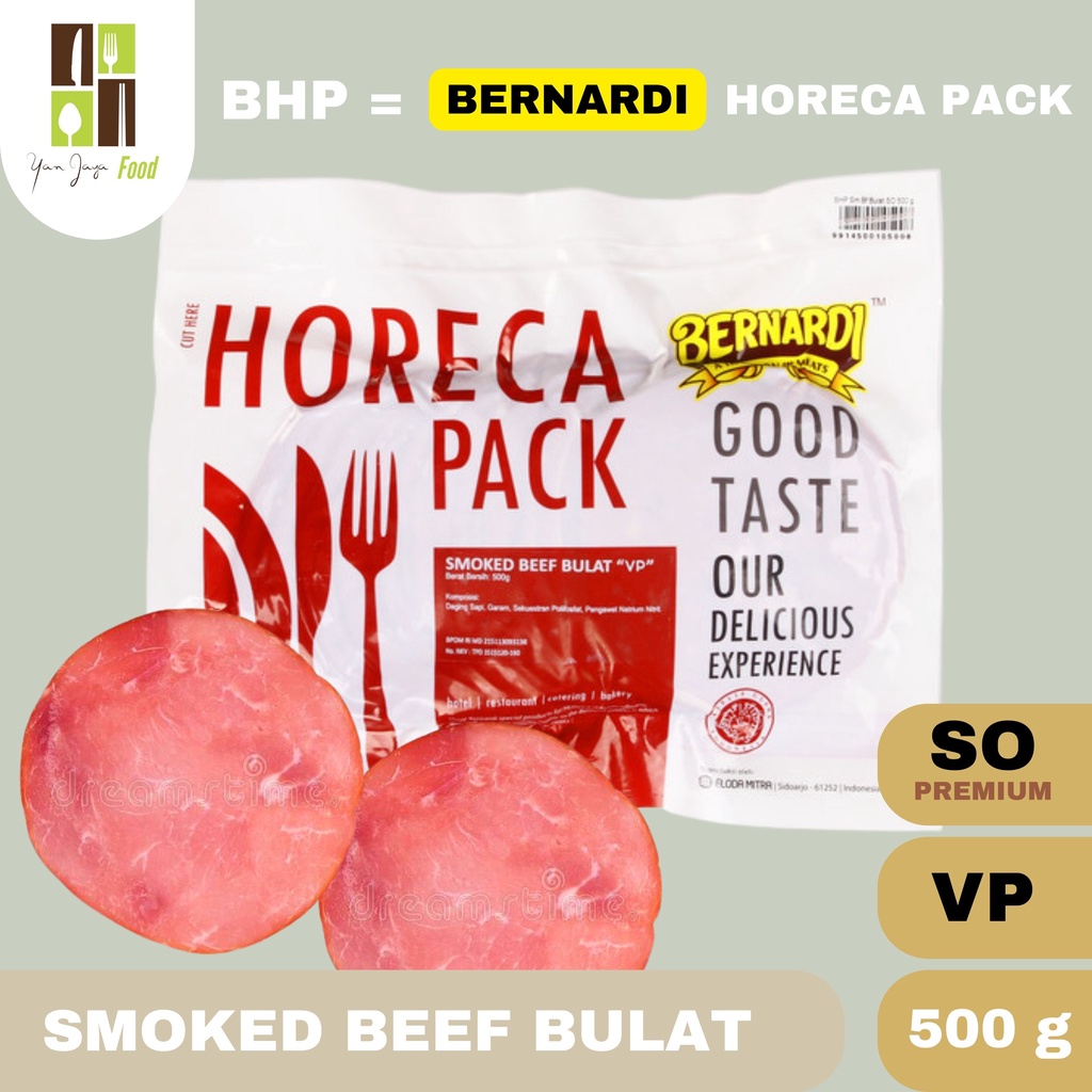 Jual Bernardi Horeca Pack Smoked Beef Bulat & Kotak [VP/SO] 500GR | Shopee Indonesia
