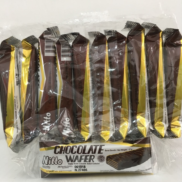 Jual Chocolate Wafer Nitto Nissin Biscuit Wafer Jadul | Shopee Indonesia