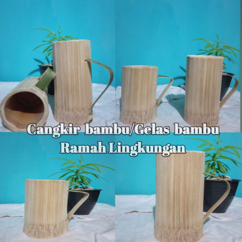 Jual Gelas Bambu Murah/Cangkir Bambu/Bambo/Minimalis Ramah Lingkungan ...