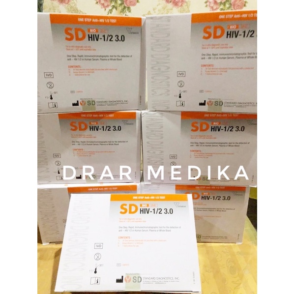 Jual tes hiv 1/2 3.0 SD bio line isi 30 tes harga murah | Shopee Indonesia