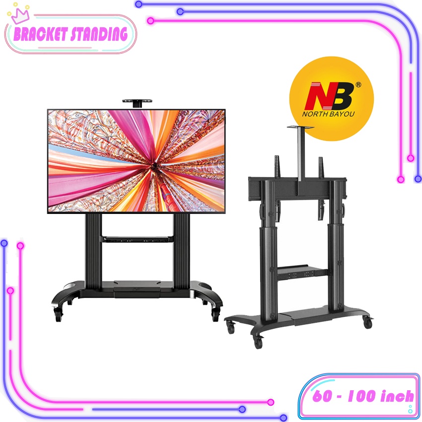Jual STAND TV BRACKET LED LCD PLASMA NORTH BAYOU NB CF-100 60 - 100 ...
