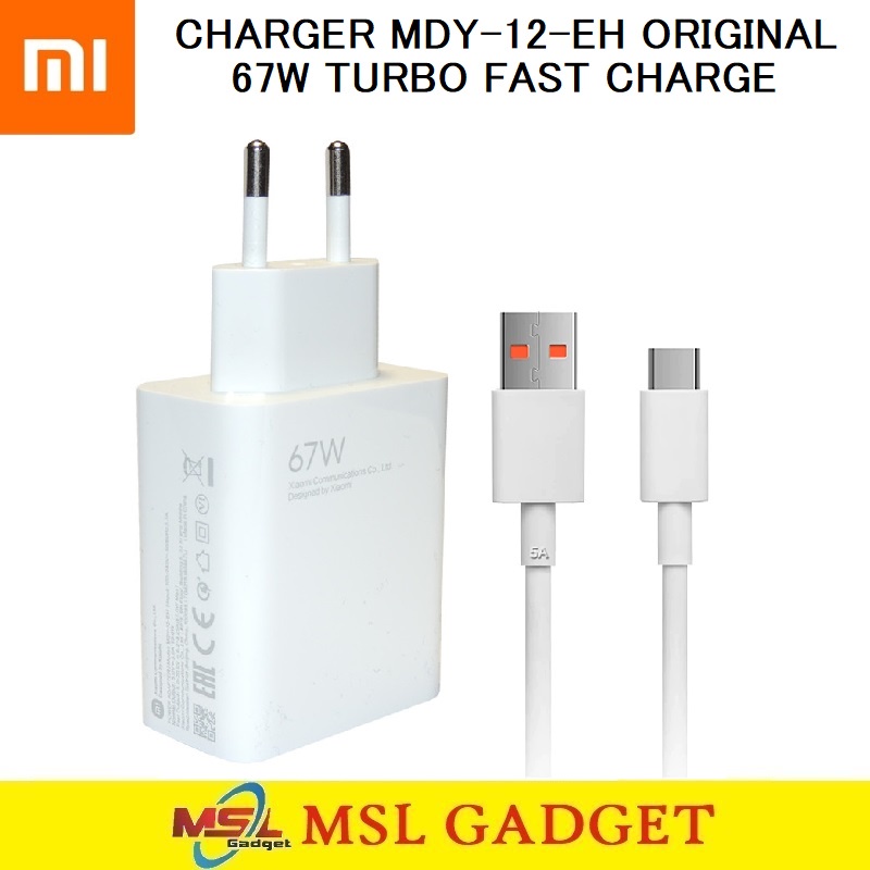 Jual Charger Xiaomi 67W MDY-12-EH Turbo Fast Charging Original 100% | Shopee Indonesia