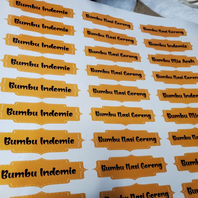 Jual custom stiker vinyl bumbu dapur | Shopee Indonesia