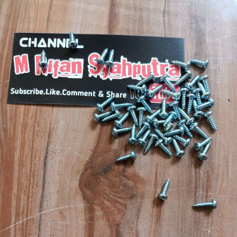 Jual Baut lancip 3/8 panjang 1cm 100pcs | Shopee Indonesia