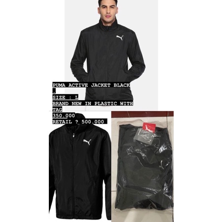 Jual PUMA JACKET WARNA HITAM (100% ORIGINAL ) | Shopee Indonesia