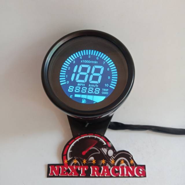 Jual spidometer spido LED kilometer rpm amper bensin 3 in 1 digital ...