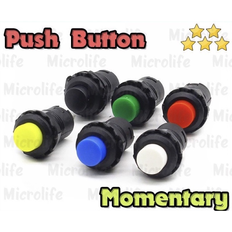 Jual Tombol Push Button On latching Off Saklar Switch 12mm | Shopee ...