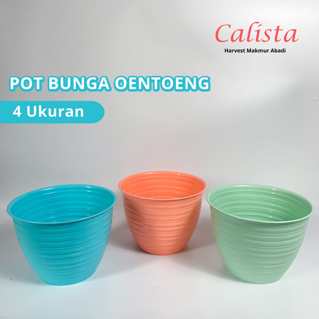 Jual Calista Pot Bunga Banyak Ukuran - Pot Bunga Oentoeng 18 cm ...