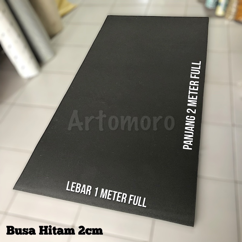 Jual Busa Foam Hitam 2 CM Lembaran (100cm x 200cm FULL) untuk Jok Sofa ...