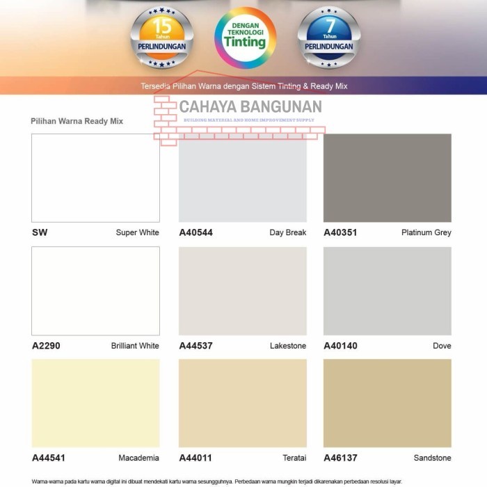 Jual CAT TEMBOK EXTERIOR PREMIUM LENKOTE SUNGUARD ALL IN ONE GALON 2.5 ...