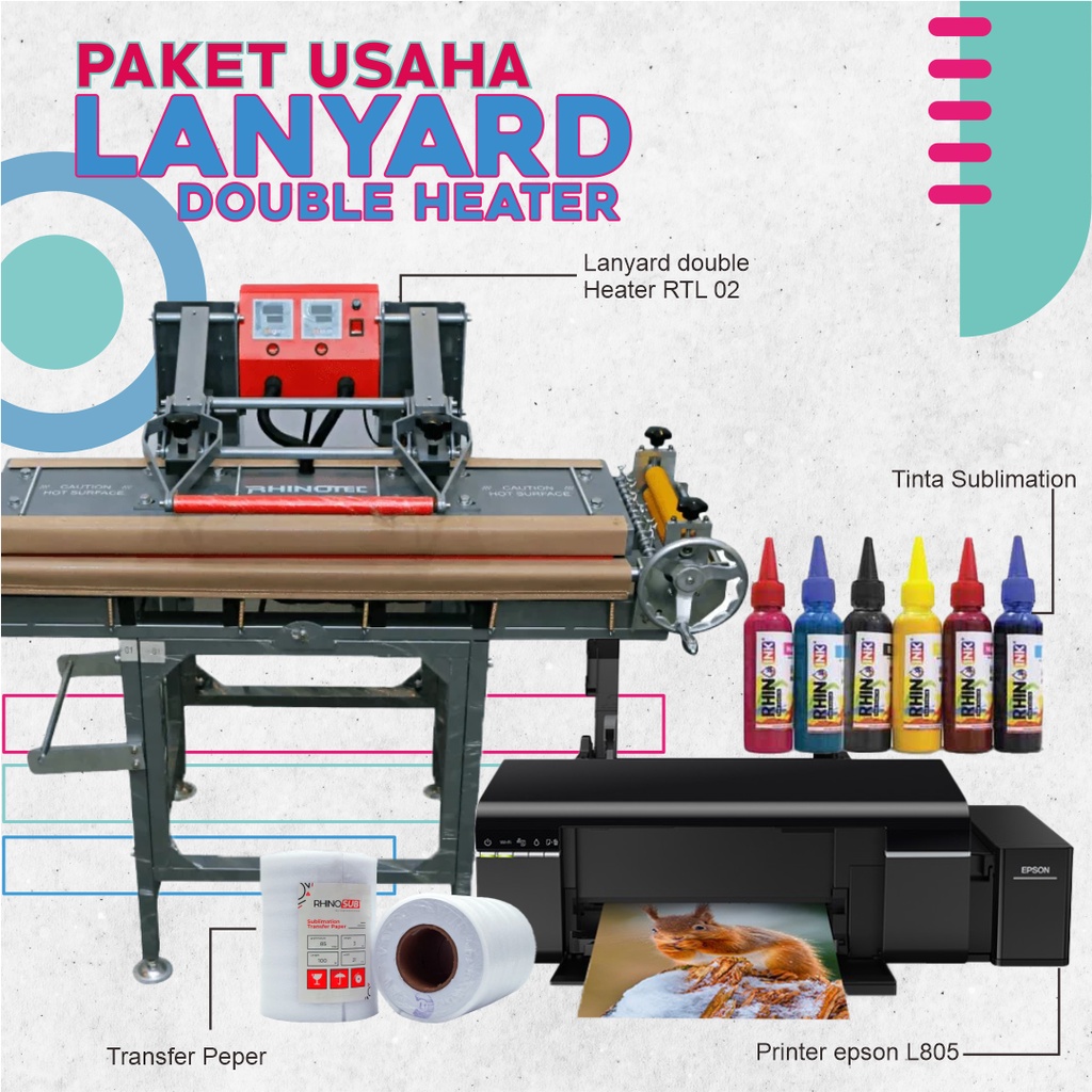 Jual PAKET USAHA LANYARD/MESIN PRESS/LANYARD CUSTOM/MESIN EPSON L805 ...