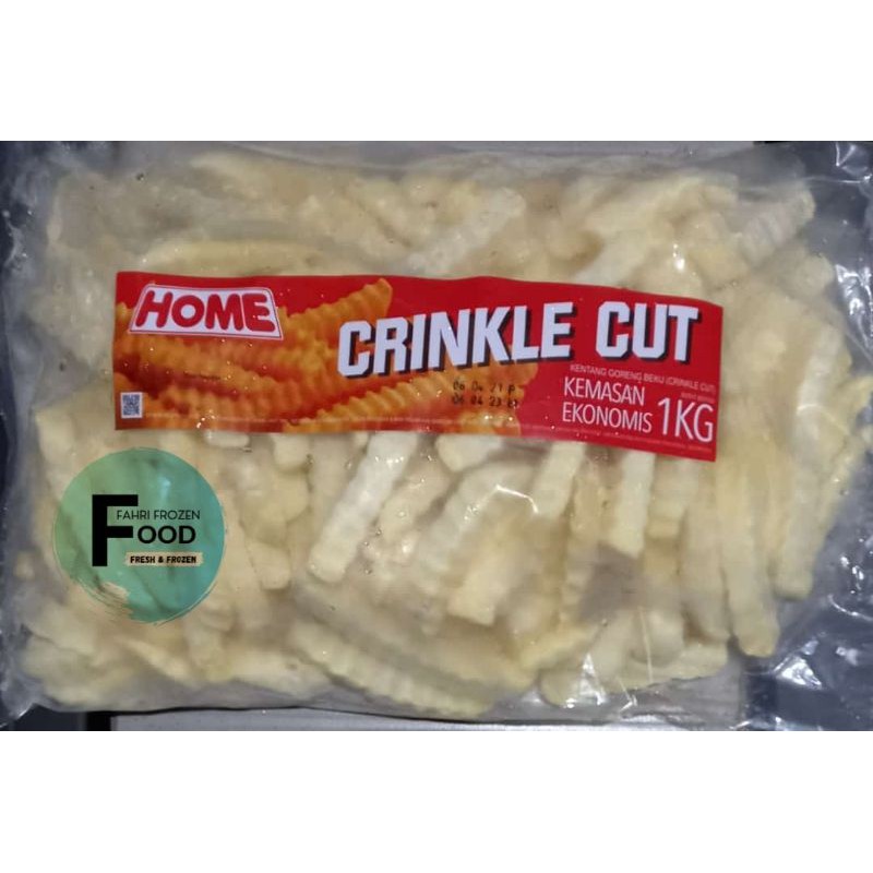 Jual KENTANG BEKU/KENTANG HOME CRINKLE CUT KEMASAN 1KG | Shopee Indonesia
