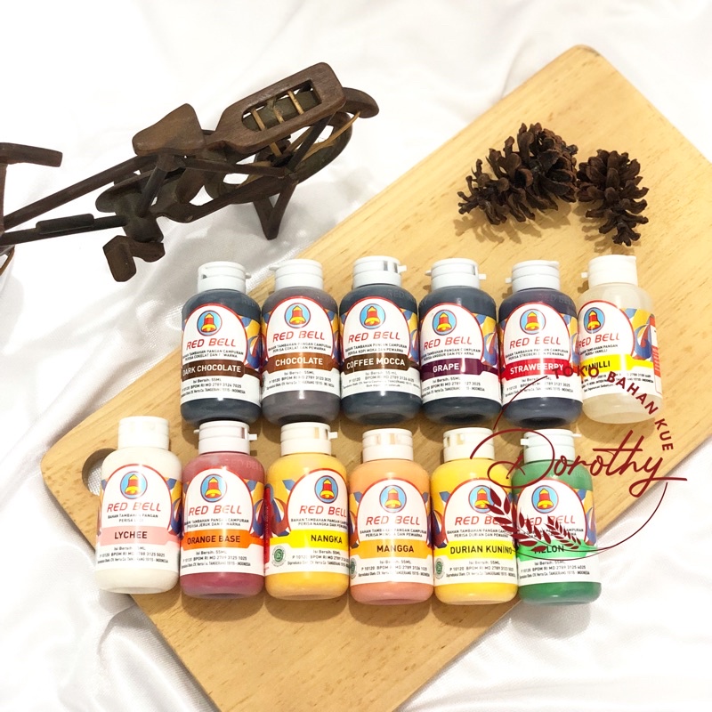 Jual RED BELL PERISA / PASTA / PEWARNA 55 ML | Shopee Indonesia