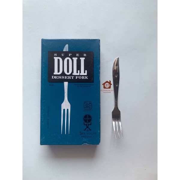 Jual Garpu Kue / dessert fork super DOLL - superior stainless steel ...