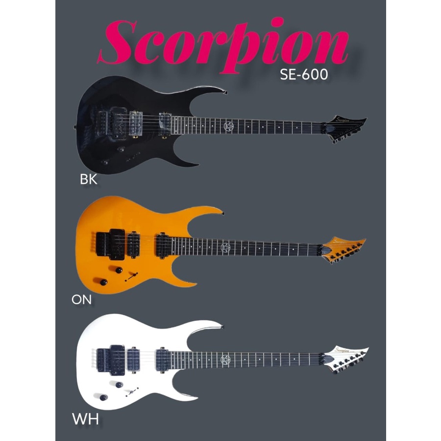 Jual Gitar Elektrik Scorpion SE600 Varian Warna | Shopee Indonesia