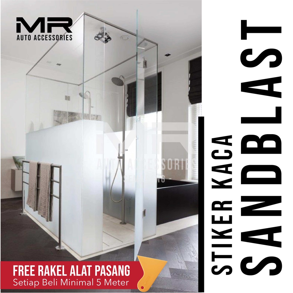 Jual Stiker Kaca Sunblast / Sticker Kaca Sandblast Es Buram Polos ...