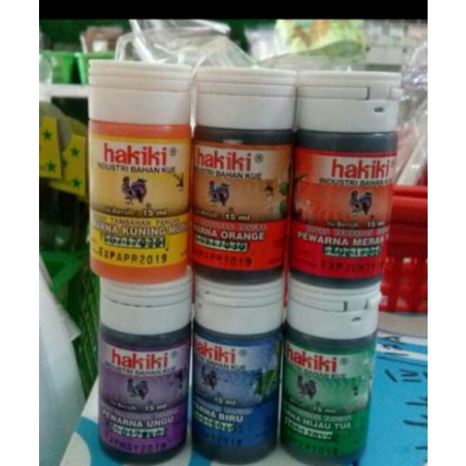 Jual HAKIKI PEWARNA MAKANAN 15 ML - AYAM SUMBO / SUMBA - FOOD COLOURING ...