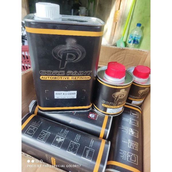 Jual CLEAR / PERNISH /PERNIS CORE PAINT 1Liter 4:1 FAST CLEAR | Shopee ...