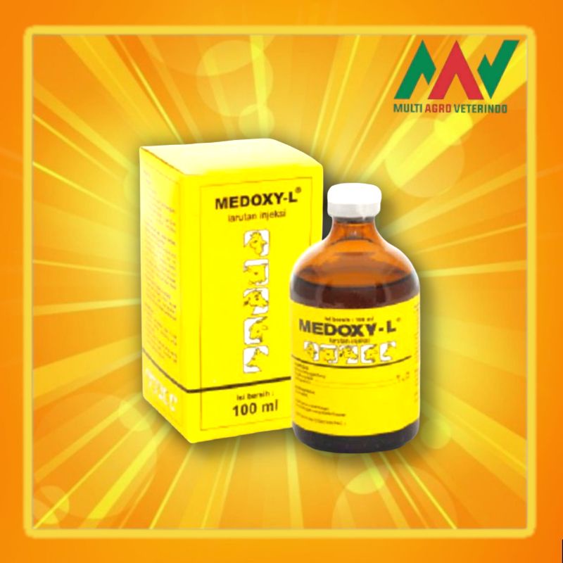 Jual MEDOXY L 100 ml larutan injeksi Obat antibiotik untuk hewan ternak ...