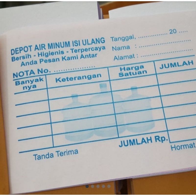 Jual BUKU NOTA DEPO AIR (DAPAT 4 BUKU) | Shopee Indonesia