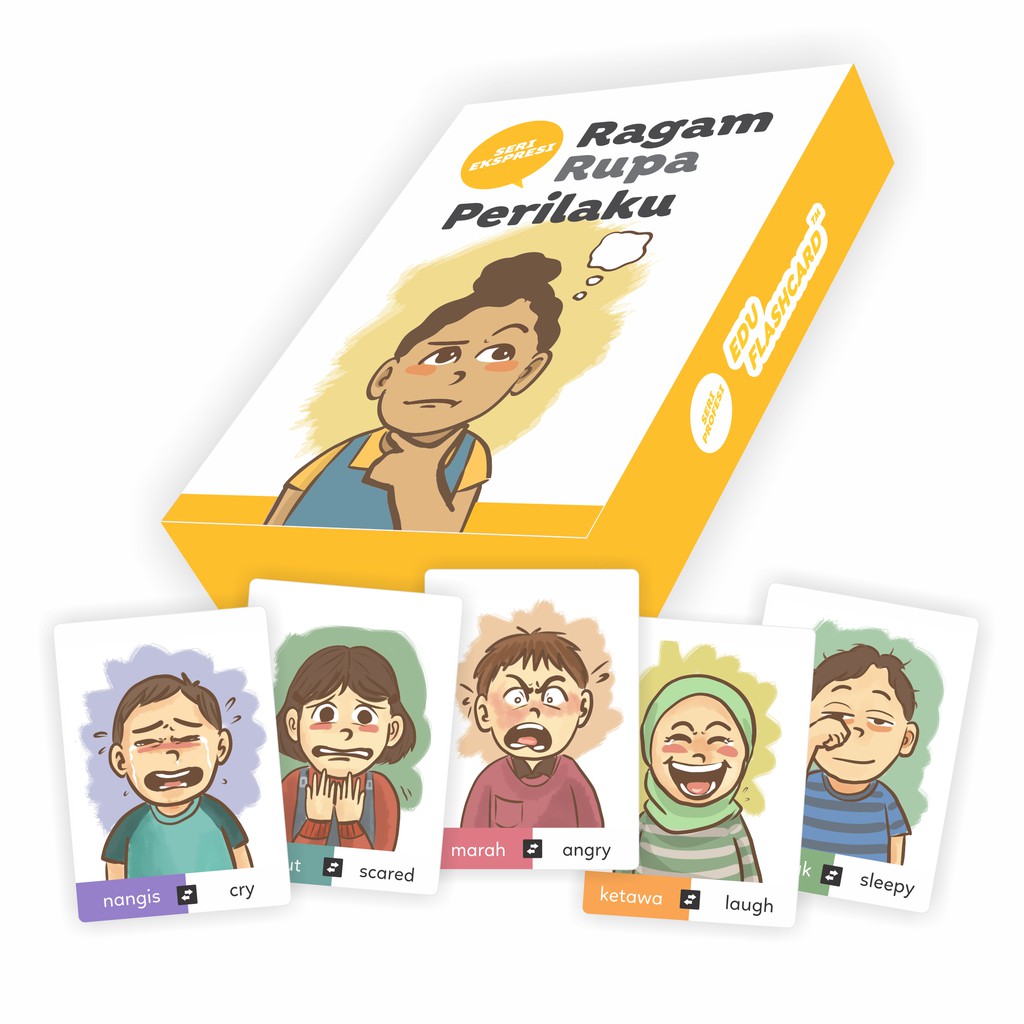 Jual [TERBARU] EDU FLASH CARD EXPRESSION | Kartu Mainan Anak Seri ...