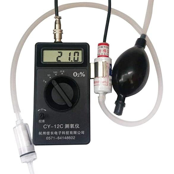 Jual Oxygen Concentration Content Tester Cy12c Meter Portable Detector Cy 12c Oksigen Kadar O2